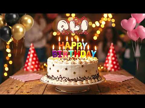 Happy Birthday Ali - Personalized Turkish Birthday Cake Song