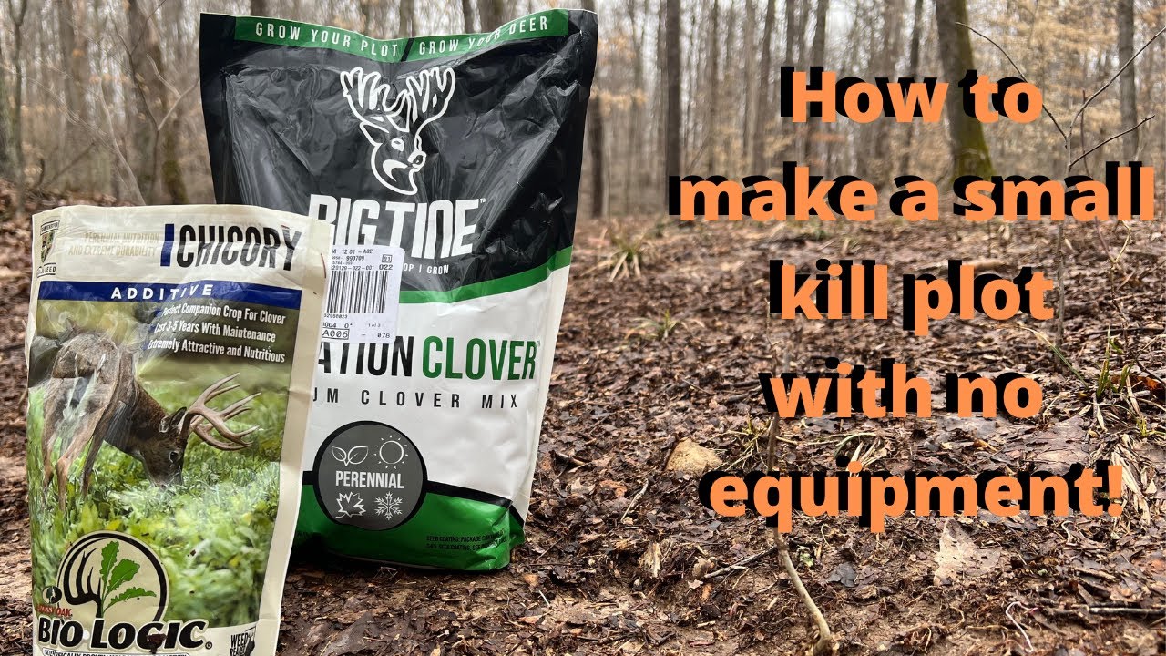 How to make a small kill plot with no equipment! - YouTube