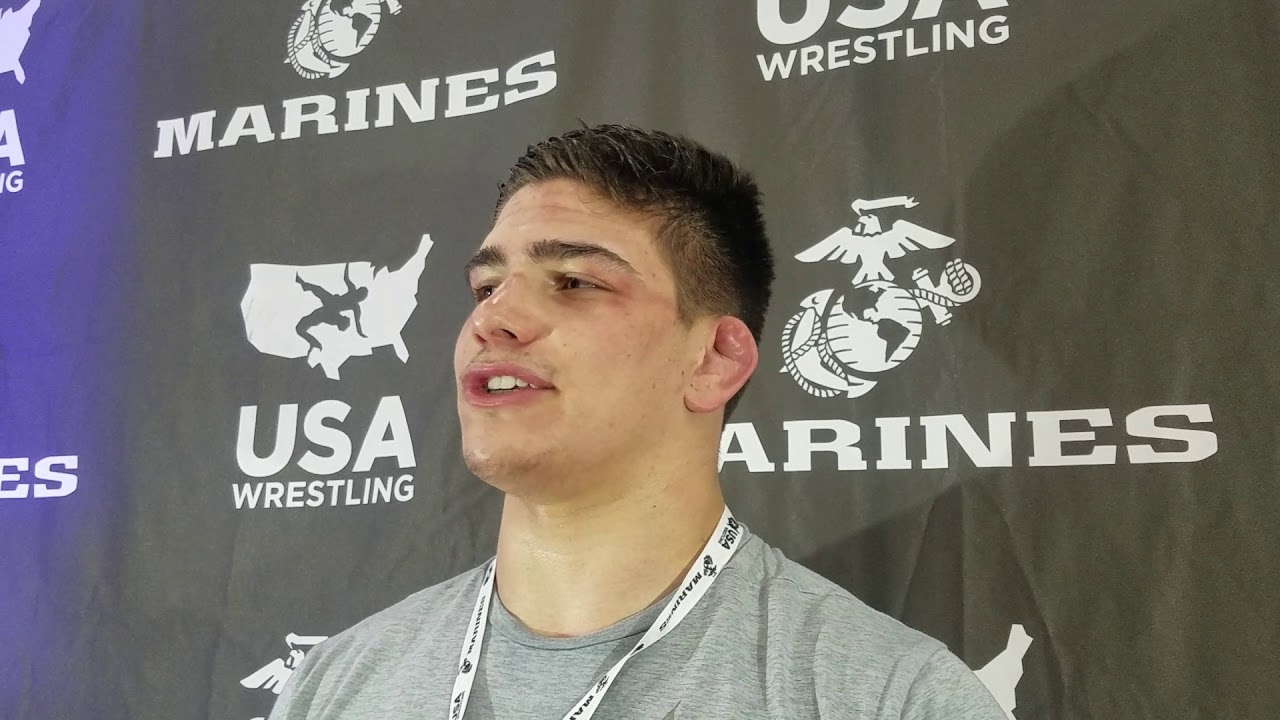 Sam Schuyler 97 kg 2019 Junior Men's Freestyle US Open Champion - YouTube