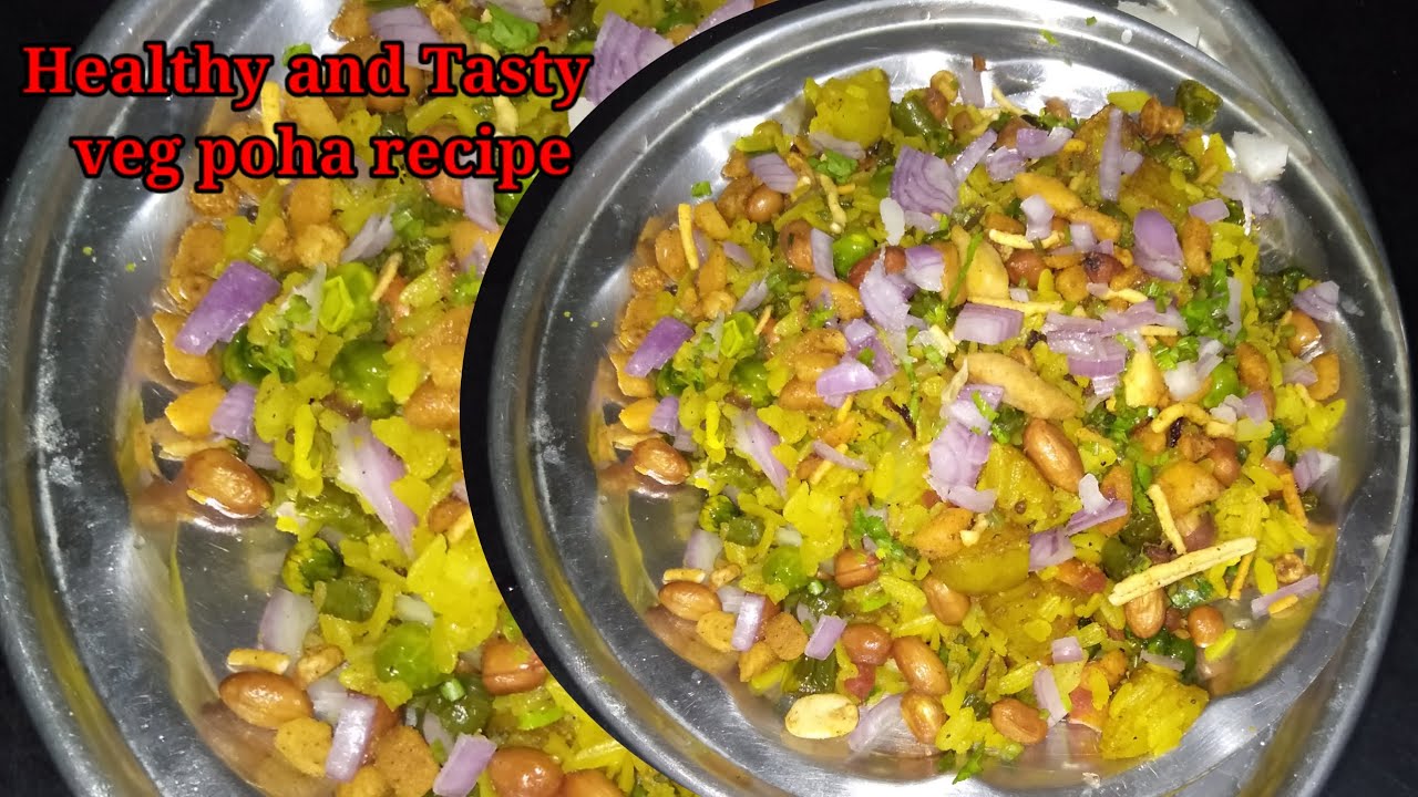Today Breakfast Special Veg Poha with Chai. Healthy and Tasty Veg Poha ...