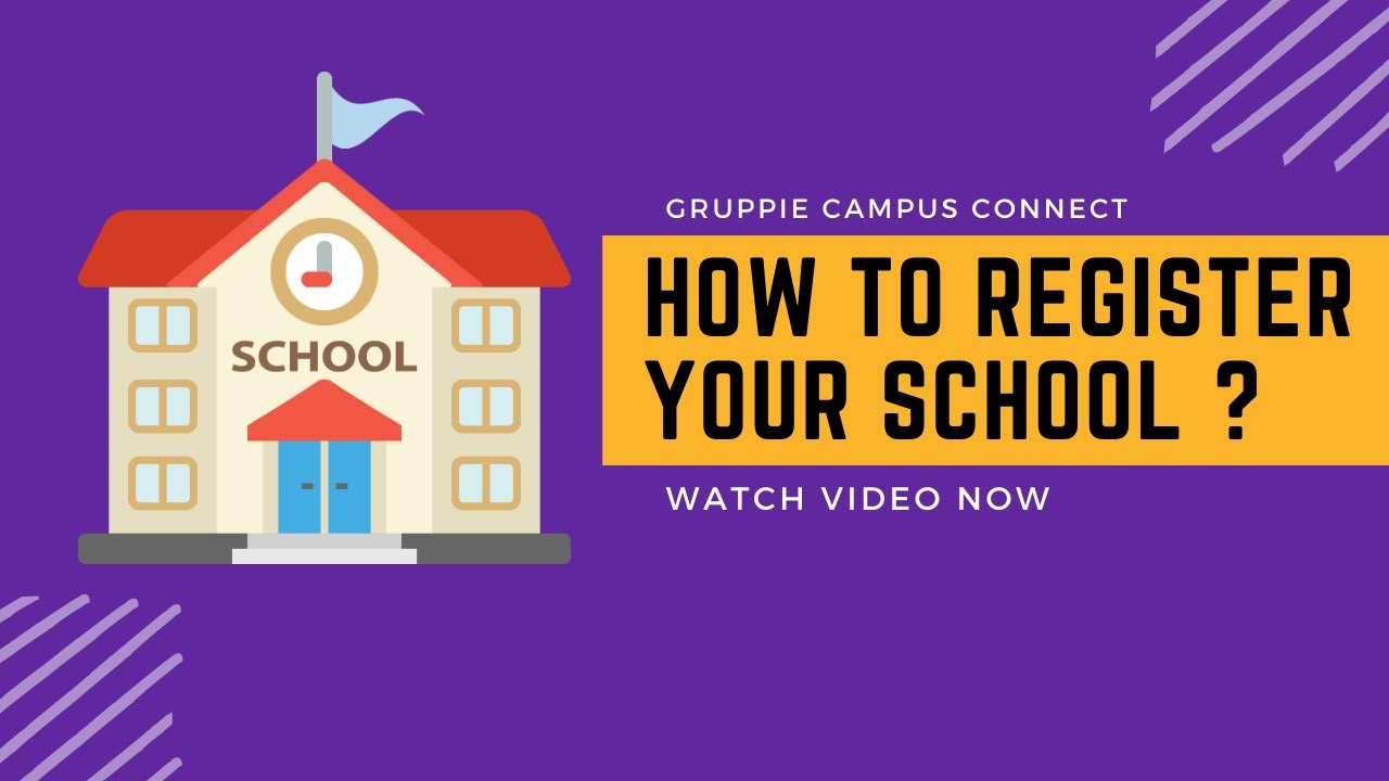 Video 1 - (For school admin) How to register your school ? - YouTube