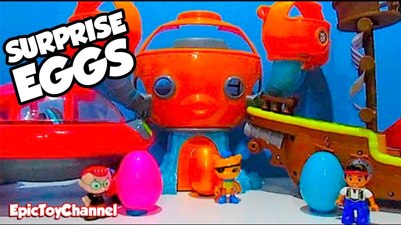 SURPRISE EGGS [SLIME] Parody Octonauts [Nickelodeon], LITTLE EINSTEINS ...