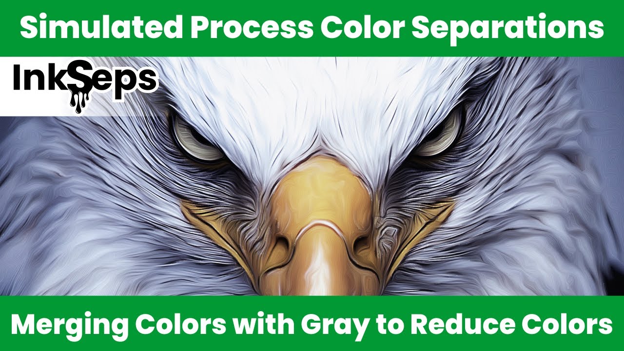 Simulated Process Color Separations Merging Colors into Gray - YouTube