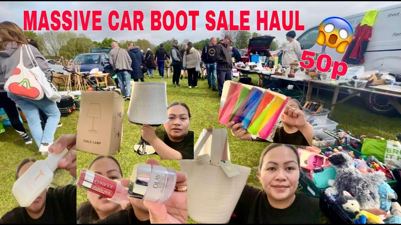 MASSIVE CAR BOOT SALE HAUL | 50 pence each 😱 - YouTube