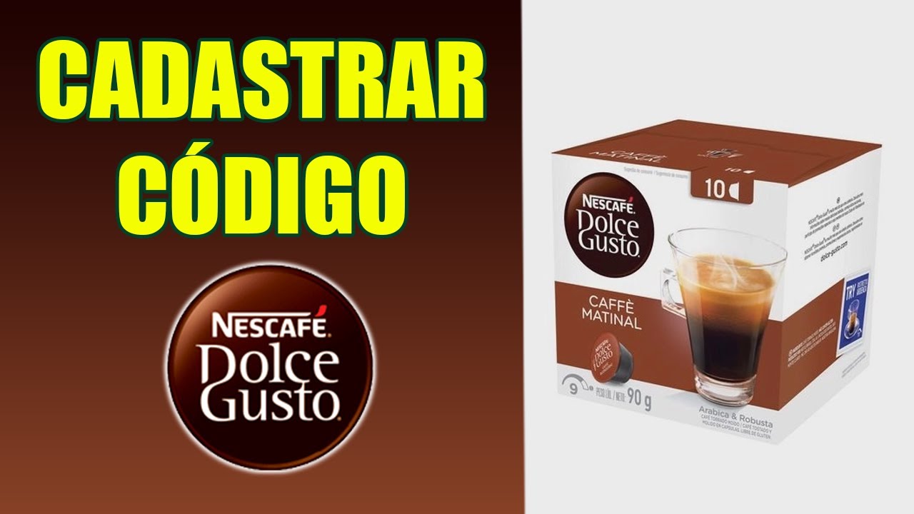 Como Cadastrar CÓDIGO das CÁPSULAS DOLCE GUSTO | Passo a Passo! - YouTube