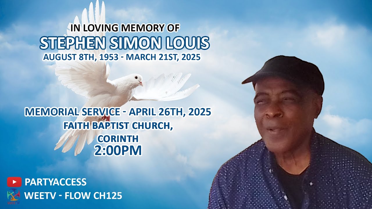 Memorial Service of Stephen Simon Louis - YouTube