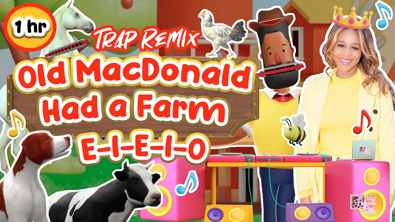 1hr Old MacDonald Had a Farm EIEIO Nursery Rhymes for Kids Cartoons for ...