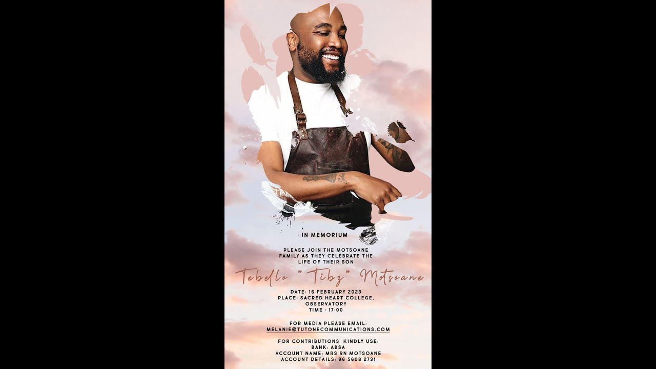 Tibz Tebello Motsoane Memorial service - YouTube