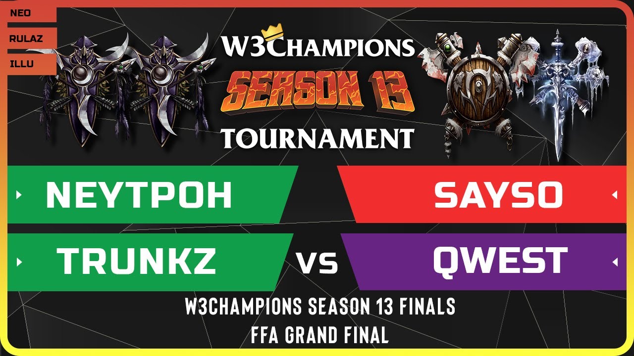 WC3 - W3Champions S13 Finals - FFA Grandfinal ft. Neytpoh, Trunkz ...