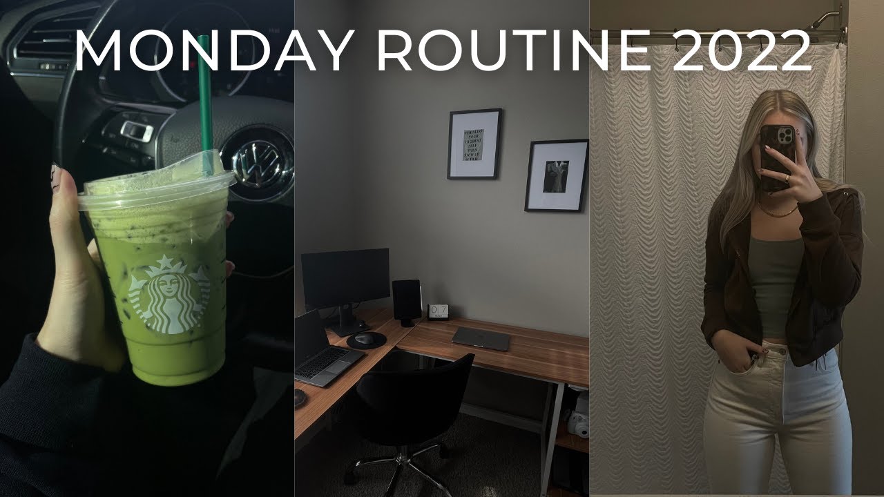 MONDAY ROUTINE 2022 | work from home with me! - YouTube