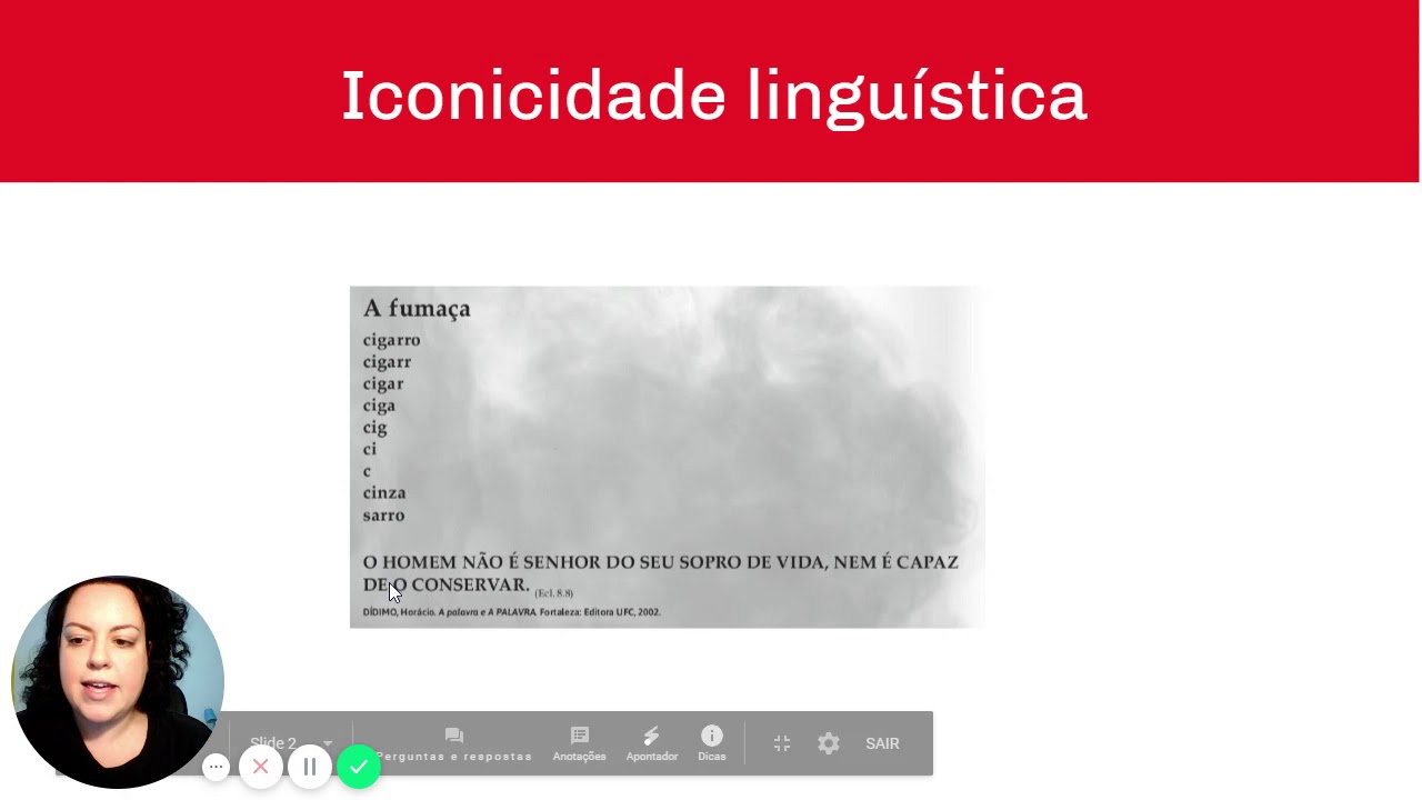 Iconicidade linguística (Interpretação textual): parte 1 - YouTube