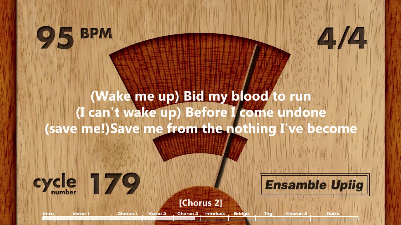 Bring me to life practice 95 BPM - YouTube