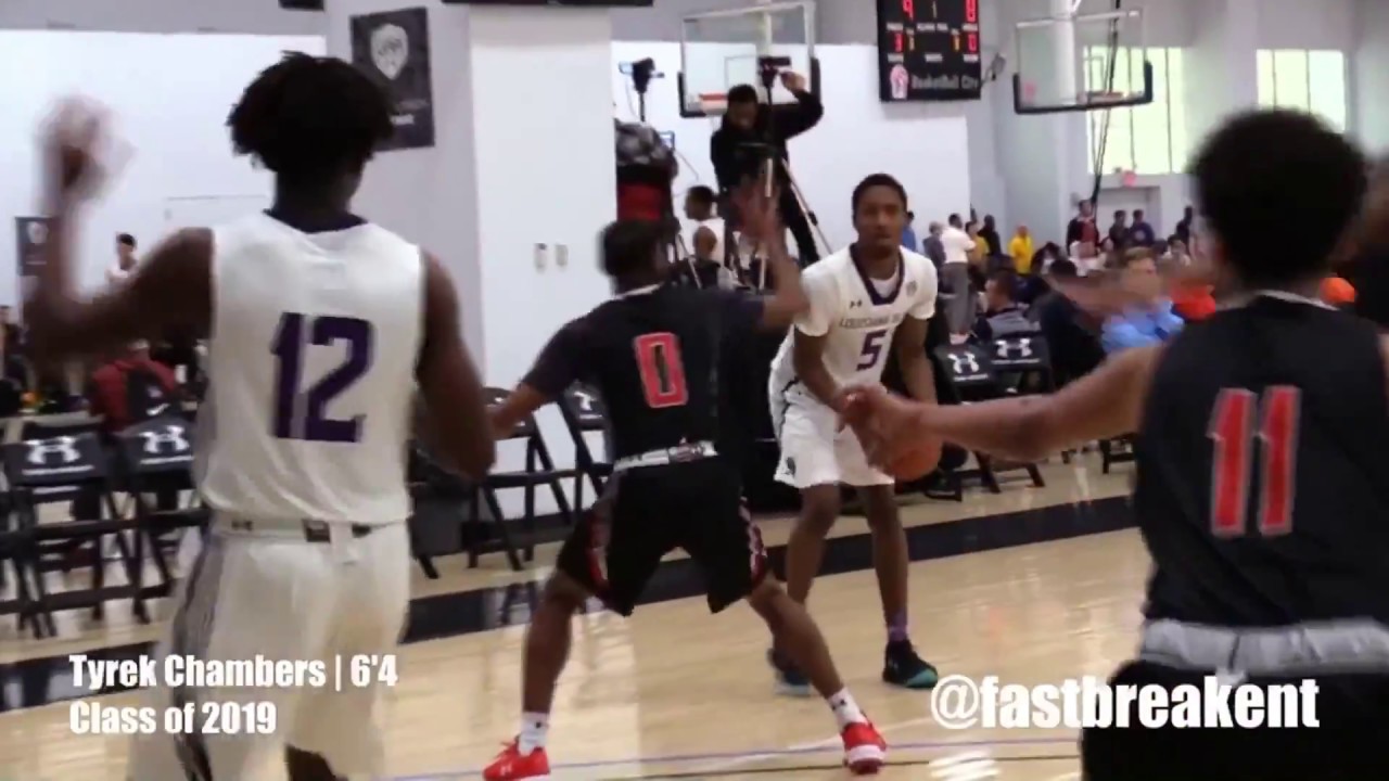 6'4 2019 Guard Tyrek Chambers UA Session I NYC FULL HIGHLIGHTS!! - YouTube