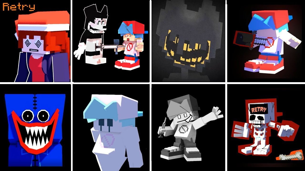 The Best Game Over Screen in FNF (Minecraft Animation) - YouTube