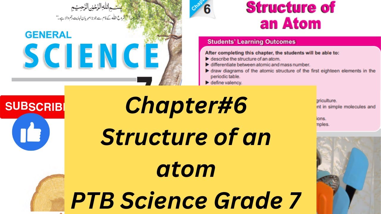 Chapter #6: Structure of an atom||Grade 7 science PTB|| Valency symbol ...