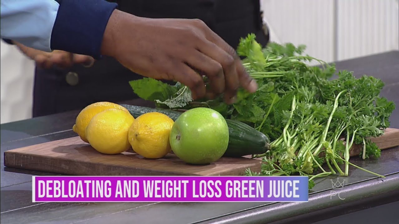 Try this green juice recipe to help with debloating - YouTube