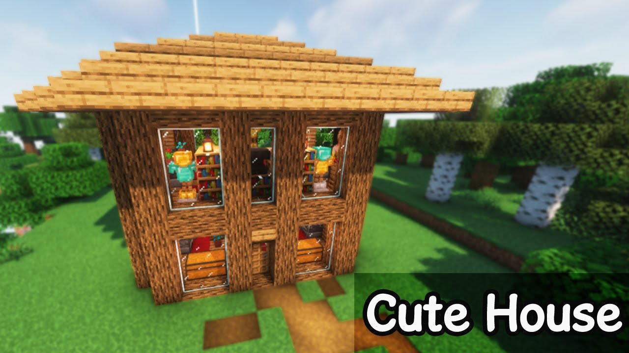 Minecraft: How To Build A Cute House - YouTube