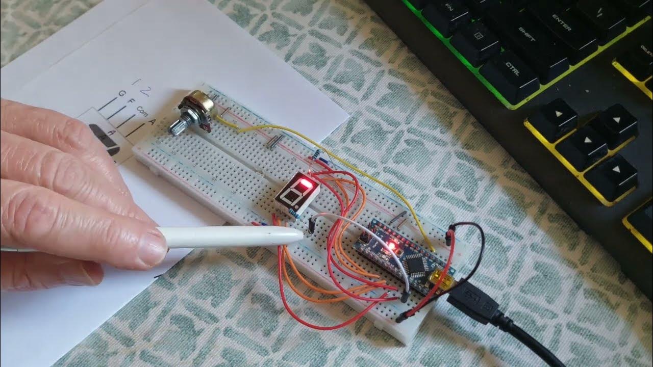 Arduino nano Seven segment controlled by a potentiometer to display ...