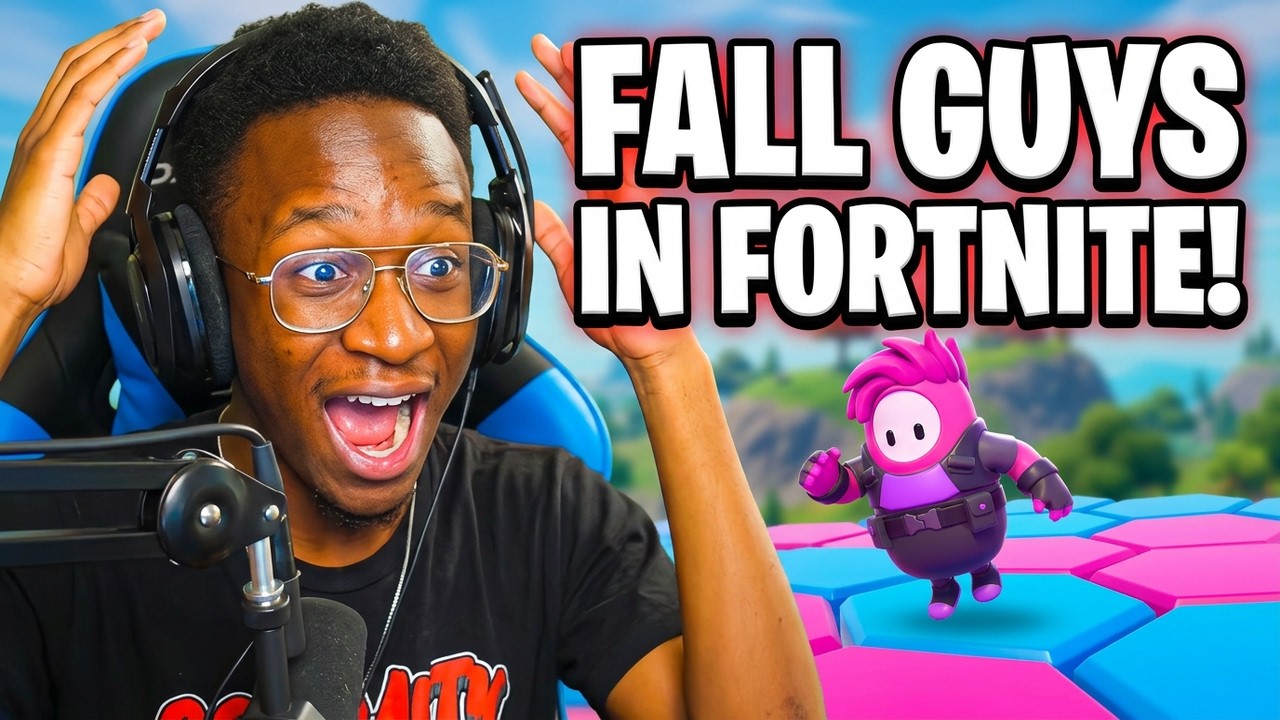 I play the *NEW* Fall Guys mode in Fortnite! - YouTube