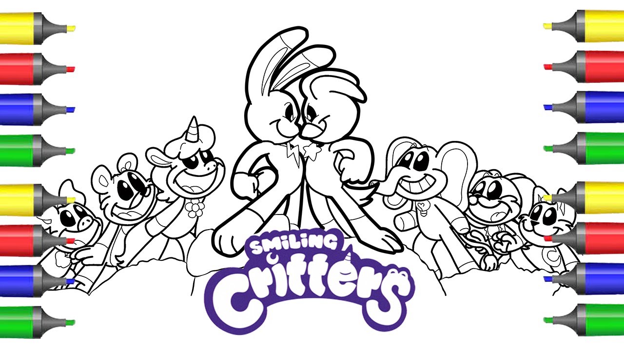 Smiling Critters Coloring Pages /Coloring Poppy Playtime Chapter 3/NCS ...
