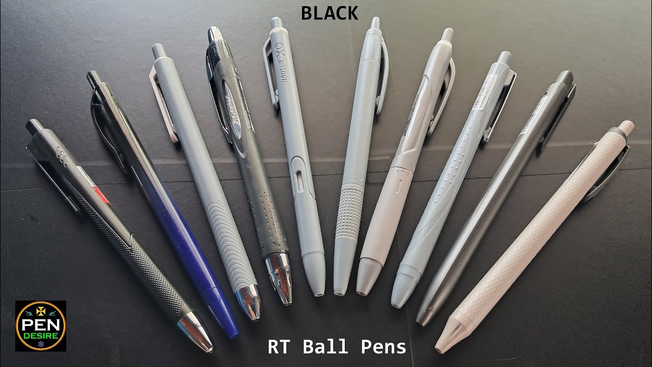 Useful Pen Tips - Black RT Click Ball Pens - How to choose pen by ...