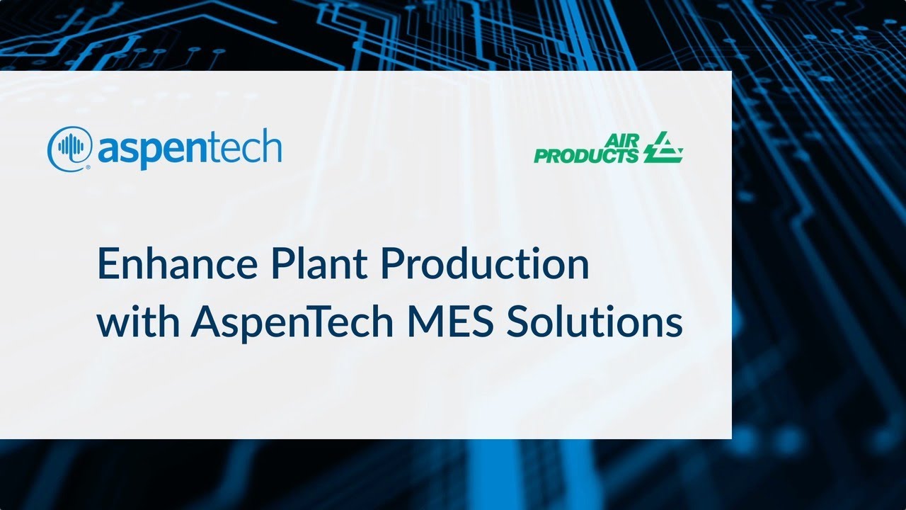 Enhance Plant Production with AspenTech MES Solutions - YouTube
