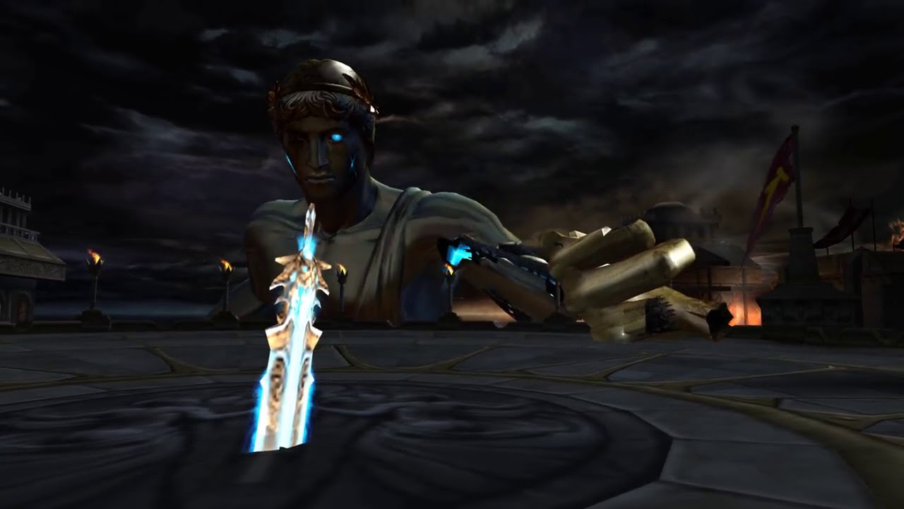 God of War 2 Colossus of Rhodes Boss Fight - YouTube