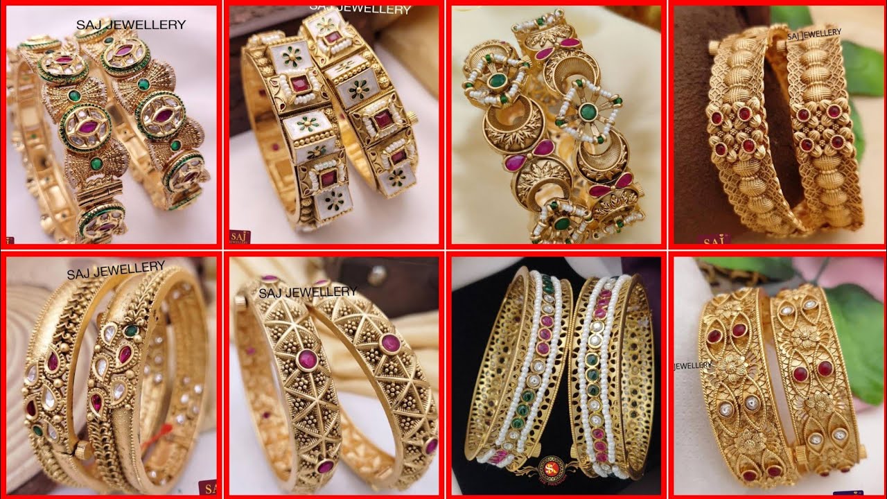 Kundan bridal gold bangles South India"Kasulaperu bridal bangle collection"(2025) - YouTube