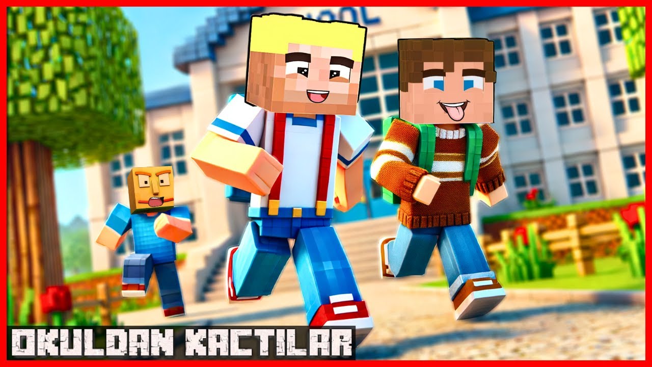EFEKAN VE ARKADAŞLARI OKUL`DAN KAÇTI!! 😱 -Minecraft - YouTube