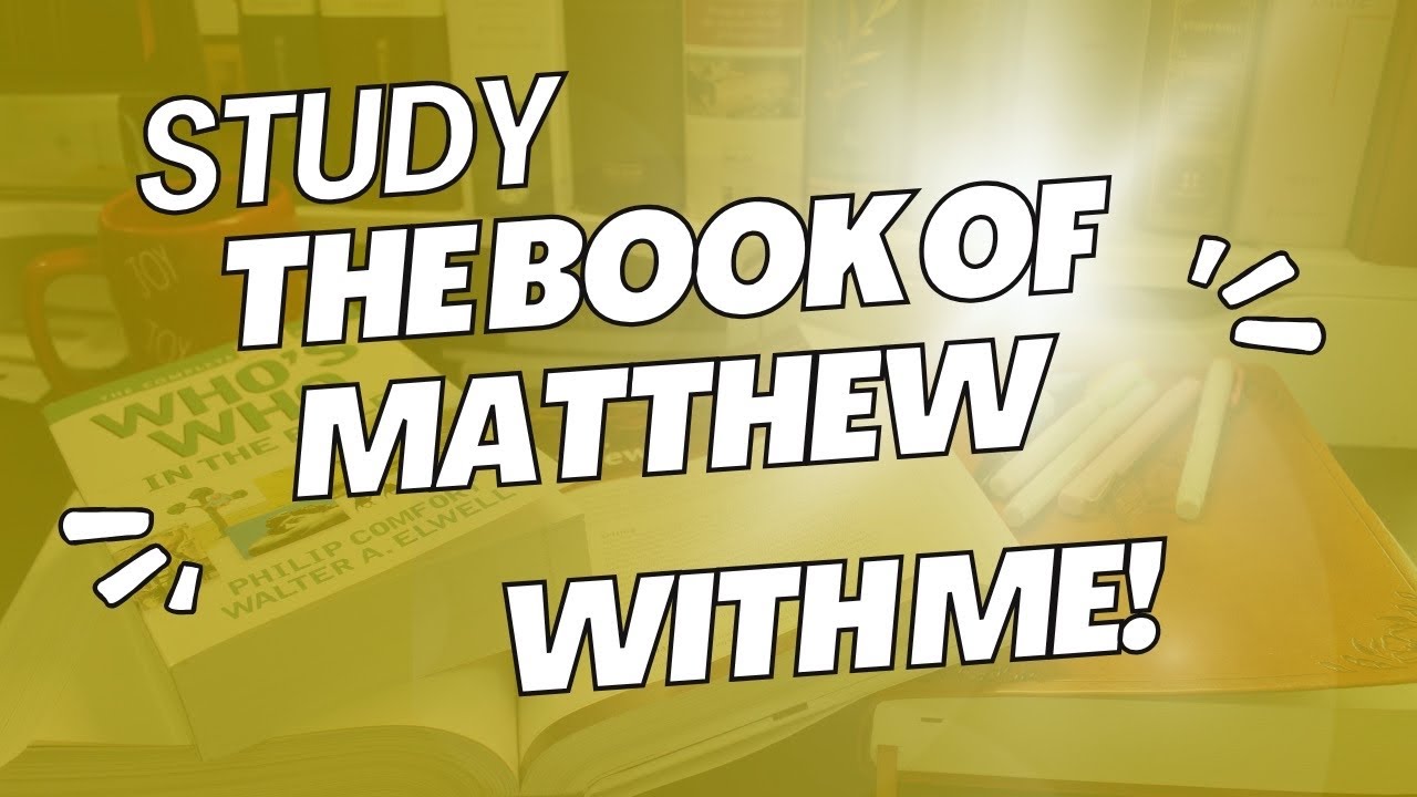 Study the Book of Matthew w/me (Ch.4 Jesus Tempted 3 times!) #Matthew # ...