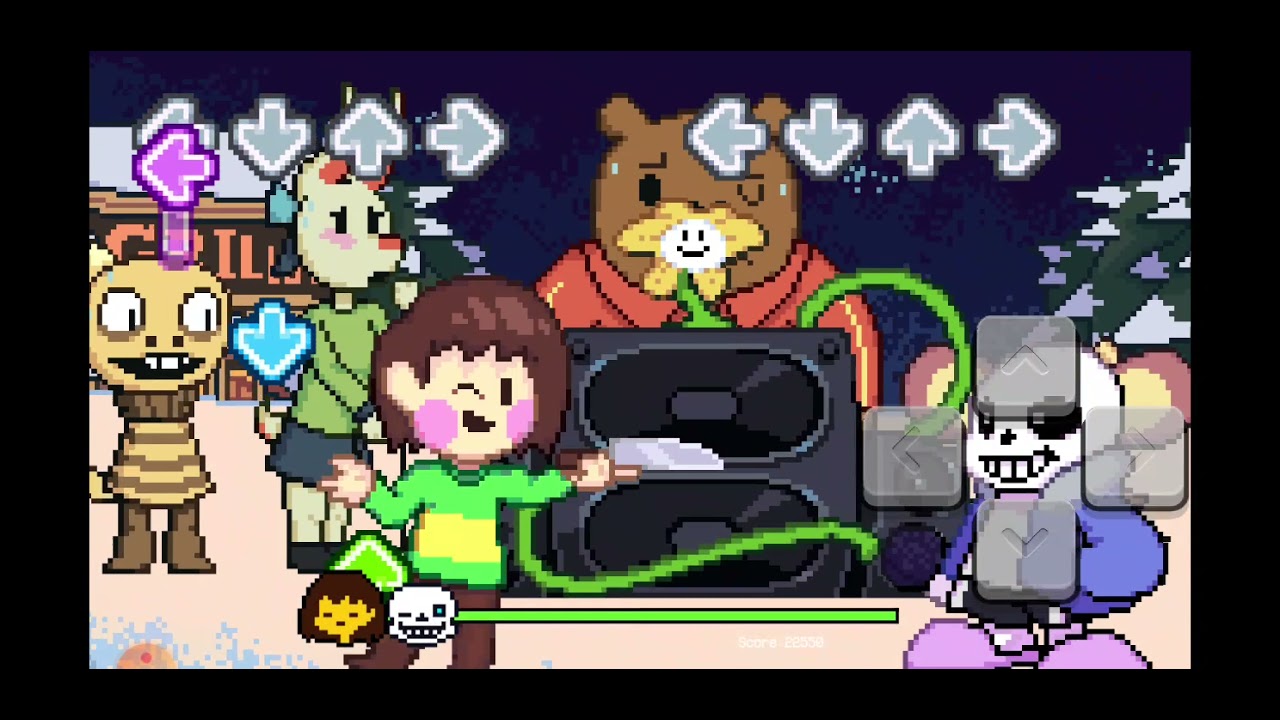 fnf vs frisk mod android - YouTube