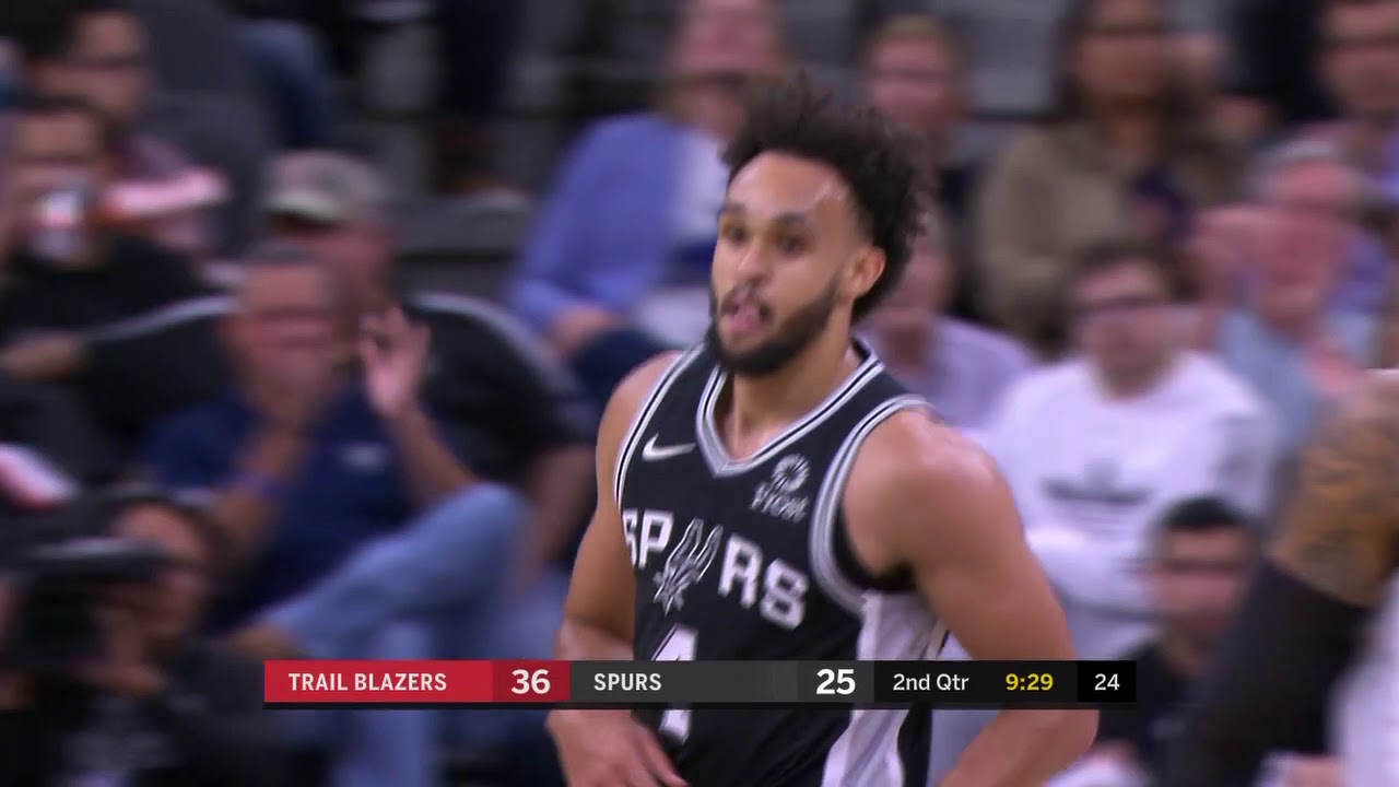 Derrick White Full Play 10/28/19 Portland Trail Blazers vs San Antonio ...