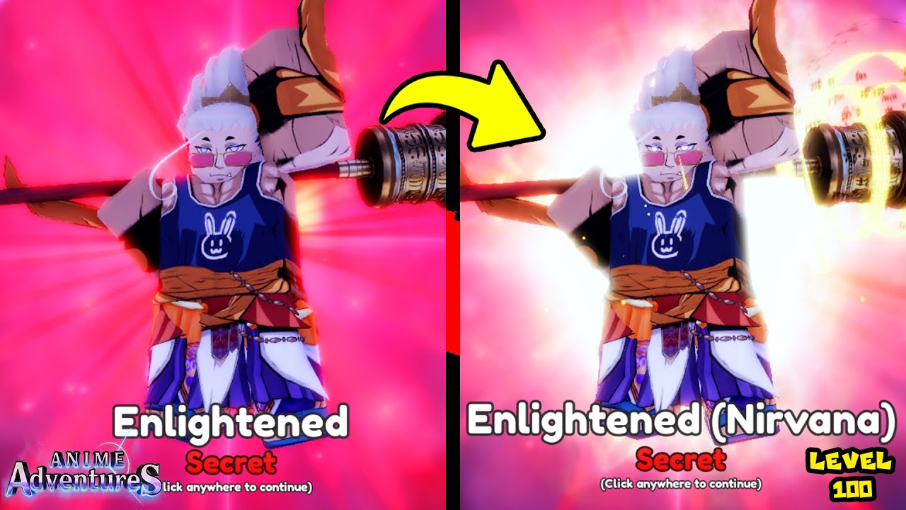ENLIGHTENED (NIRVANA) LVL 100 SECRET UNIT SHOWCASE - ANIME ADVENTURES ...