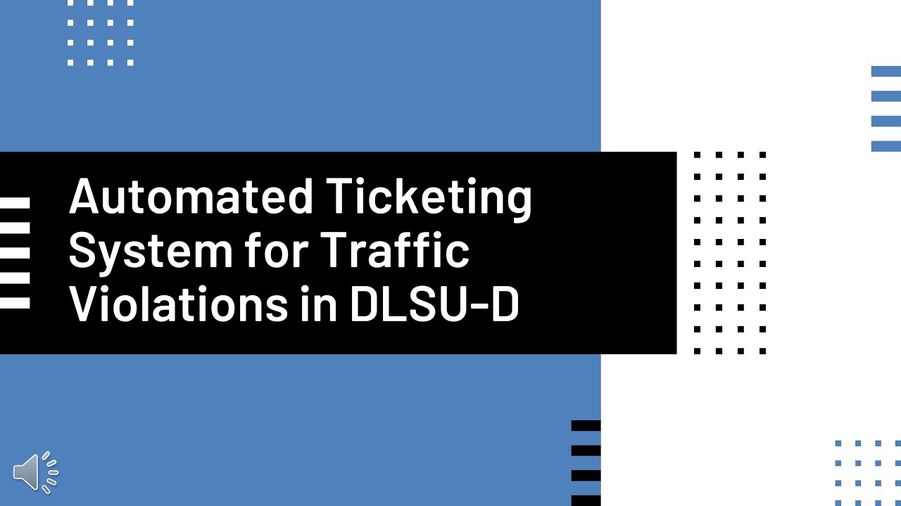 Automated Ticketing System for Traffic Violations in DLSU-D - YouTube