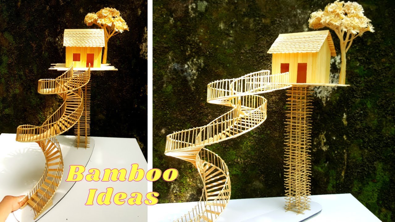 Home decoration Ideas || Road to Heaven || Bamboo Stick Craft Ideas ...