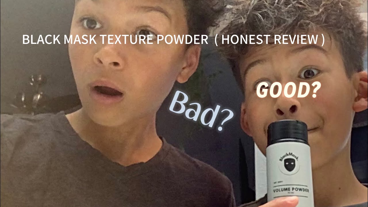 So we tried black mask texture powder… ( HONEST REVIEW) - YouTube