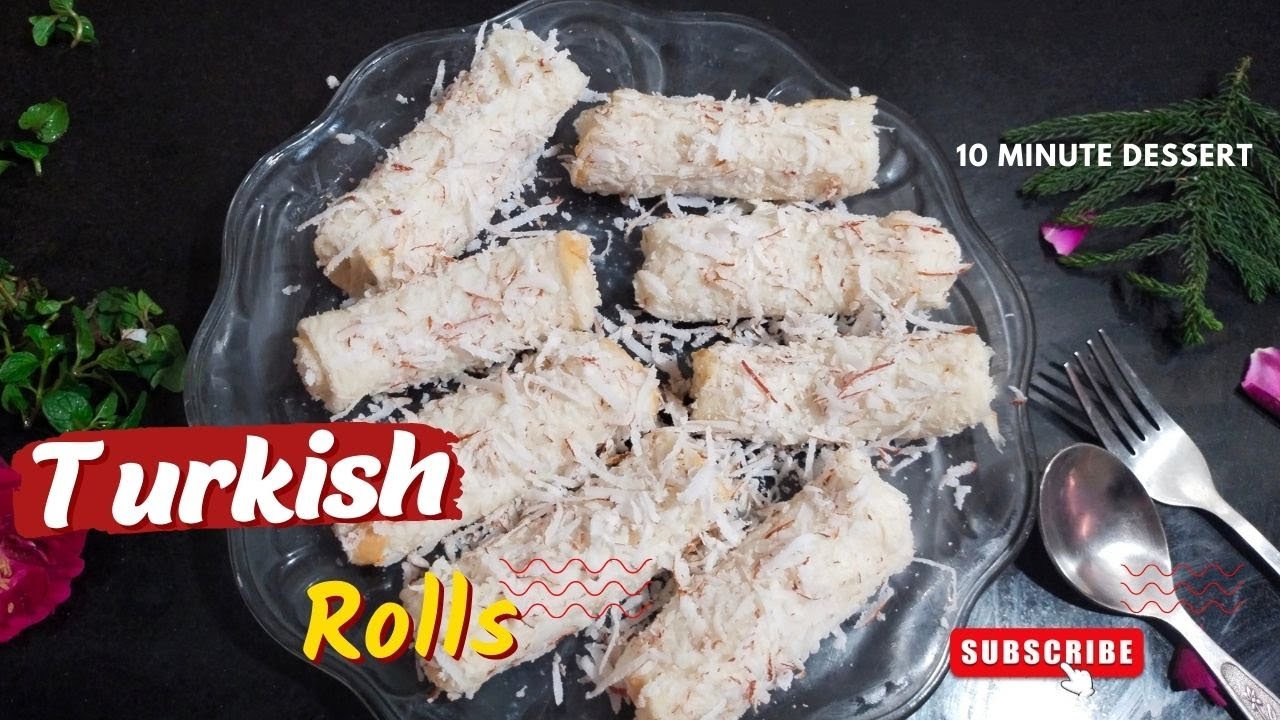 10 Minute Dessert Recipe/Turkish Rolls By Cooking with Razia Sultan ...