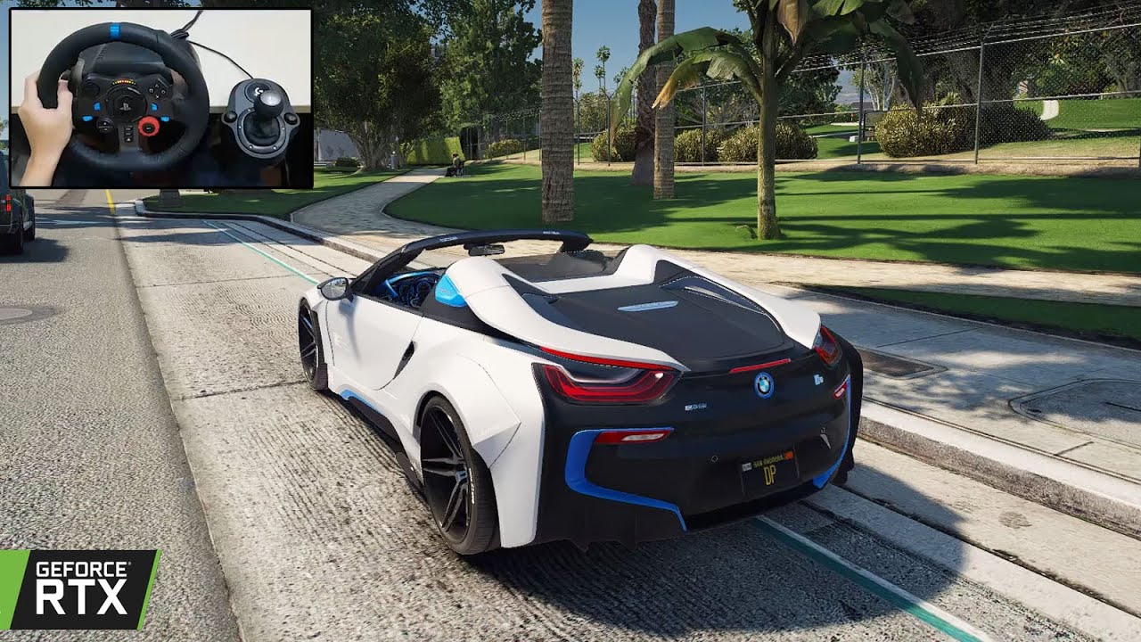 GTA 5 - BMW I8 Liberty Walk Roadster - Logitech G29 Gameplay - YouTube