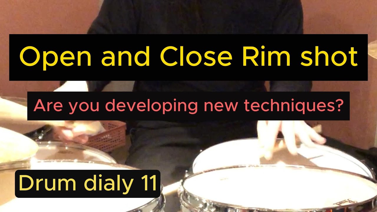 Open and Close rim shot - YouTube
