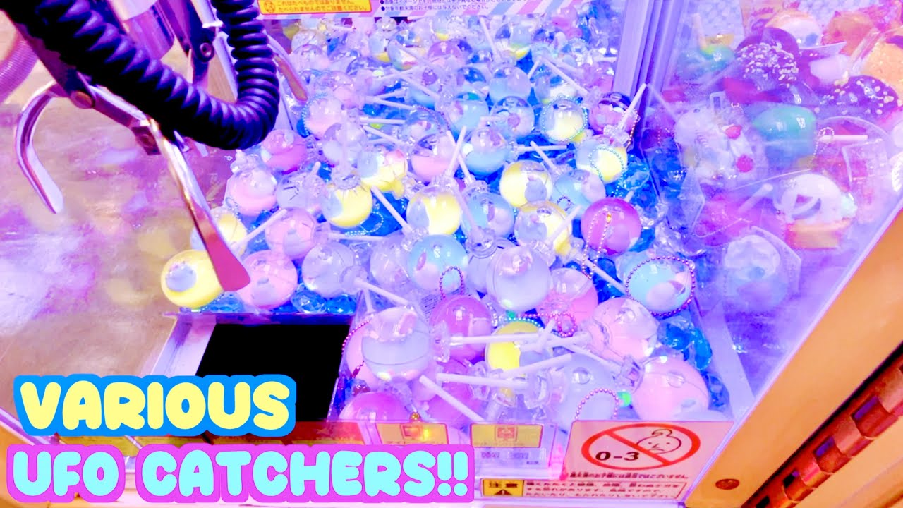 Various Claw Machine in Japan ! UFO Catchers Wins!! Squishy , Fidget ...