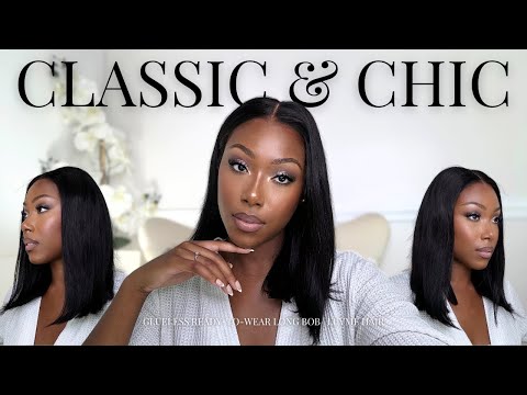 Ich habe den neuen kleberlosen, gebrauchsfertigen Long Bob ausprobiert | LUVME Hair