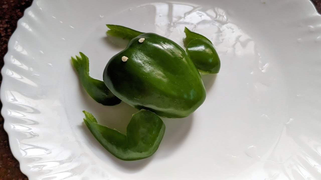 Capsicum carving/carving/Art in vegetable/Vegetable carving/@NathisHome ...