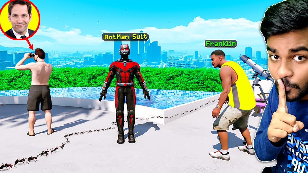 GTA 5 : I Stole ANT MAN WASP SUIT From ANT MAN😱| Gta 5 tamil | Gta ...