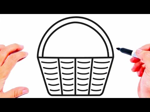 Dessin facile | comment dessiner un panier de fruits | Dessin kawaii ...