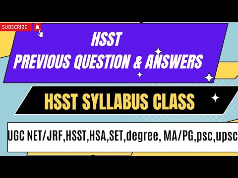 hsst 2016 ,previous questions and answers #hsst #degree #hsa #kpsc #ugc ...