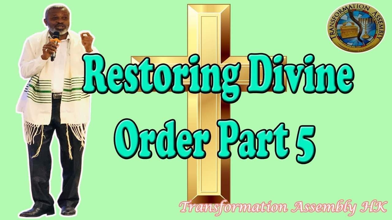 RESTORING DIVINE ORDER P.5 || Ptr. Iyke Davidson || Sep 4, 2022 - YouTube