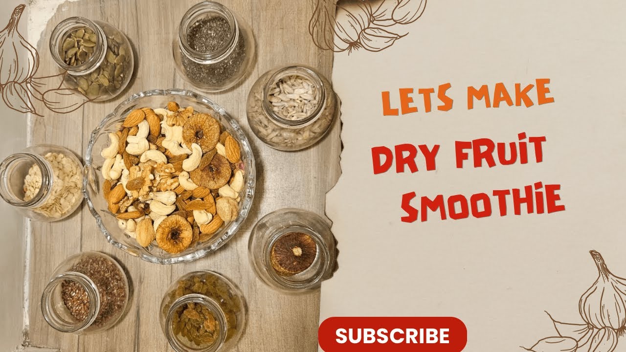 Healthy Dry Fruit Milkshake | Easy DIY Juice Recipe - YouTube