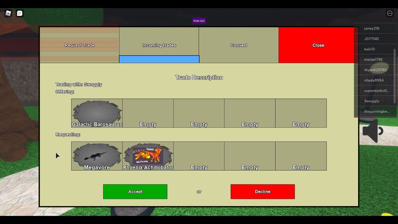 Dinosaur Simulator Trading #1 - YouTube