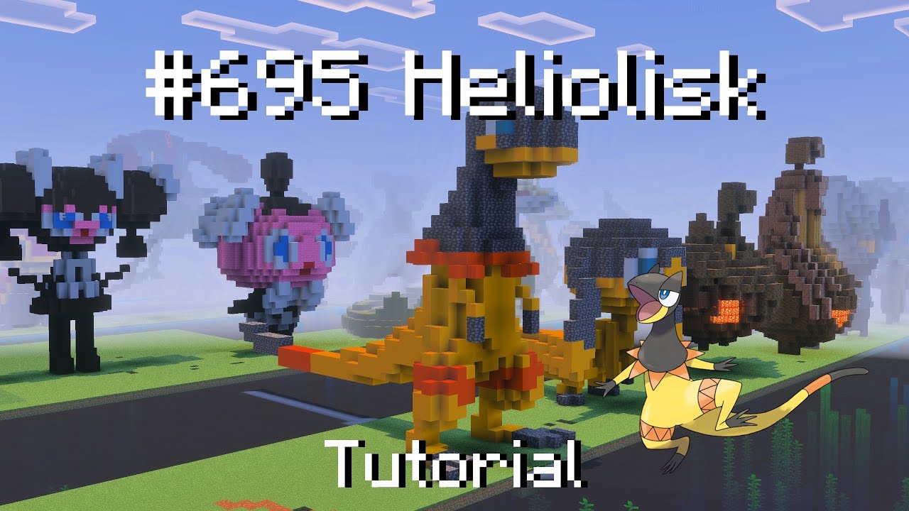 How to build a Pokémon Heliolisk in Minecraft (Tutorial) - YouTube