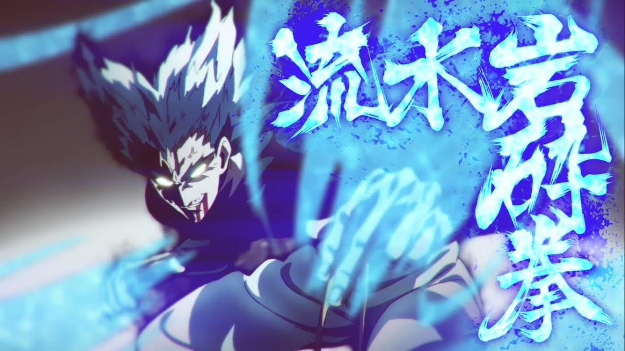 Garō obliterates Tank Top Master with his Water Stream Rock Smashing ...